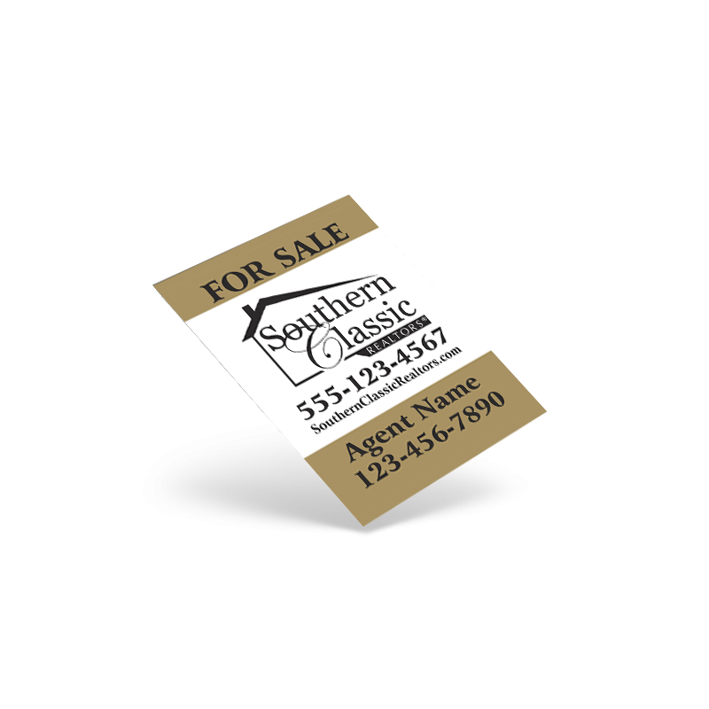 18"x24" Custom Coroplast Panel for Southern Classic Realty Window Display