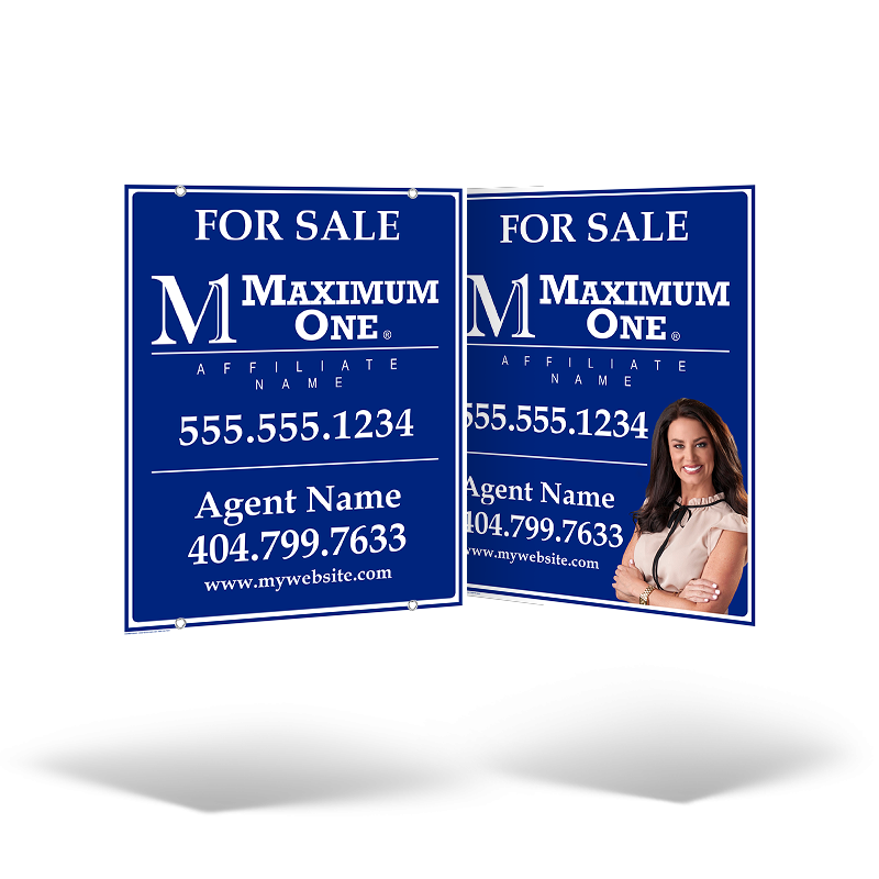 24x30 Two-Sided Styrene/Aluminum Hanging Panel w/ Grommets for Maximum One