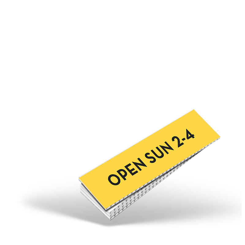 CUSTOM 4"X18" OR 4"X24" TWO SIDED PRINTED COROPLAST RIDER for Keller Knapp