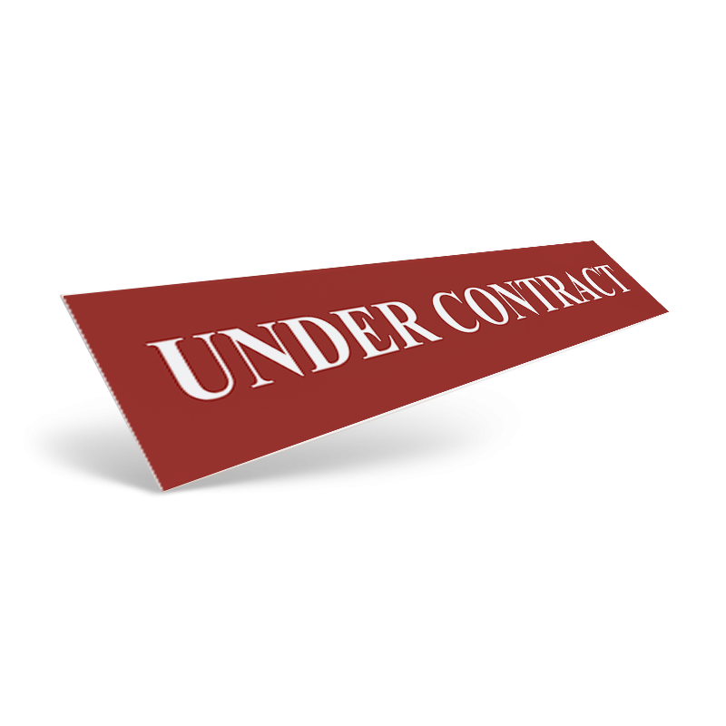 18" & 24" Two-Sided Slide-In Styrene/Aluminum Rider, Reflective/Non ...